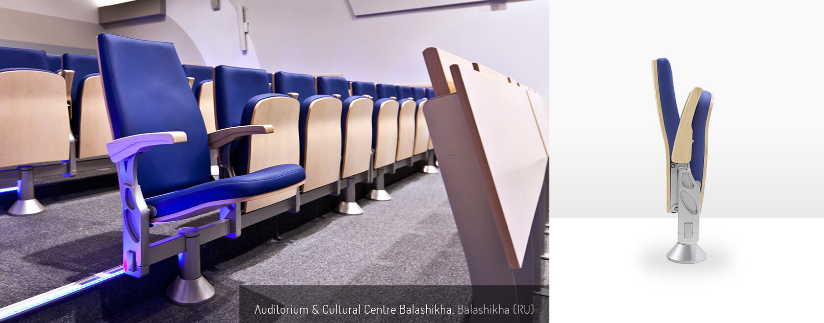 Auditorium seating SPACE LUX | Arena seating manufacturer